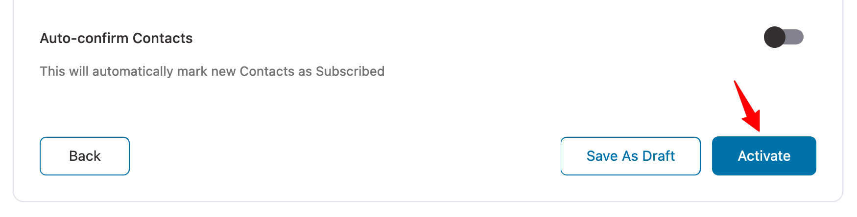 Enable Double Optin - FunnelKit Automations