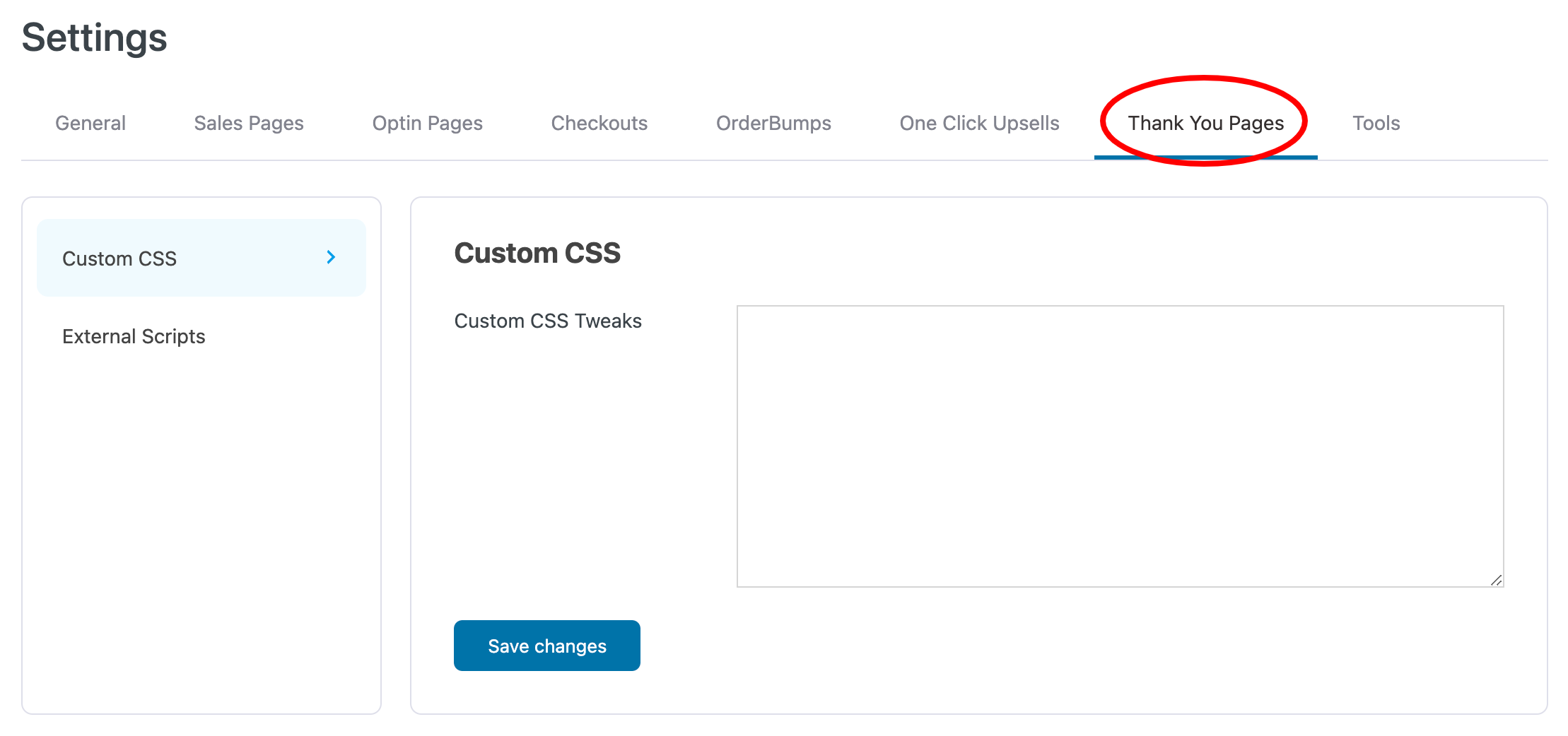 Global Settings (Page-Specific) - FunnelKit