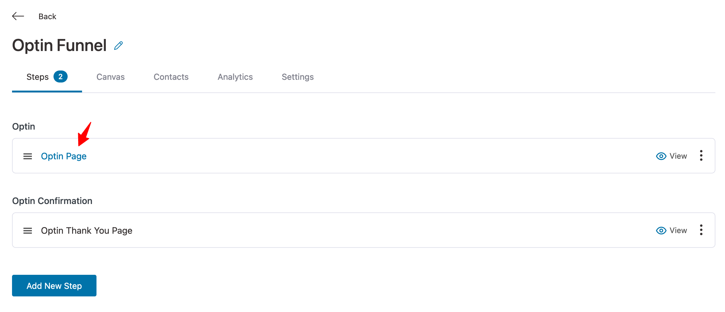 How to Add the Opt-in Page Step? - FunnelKit