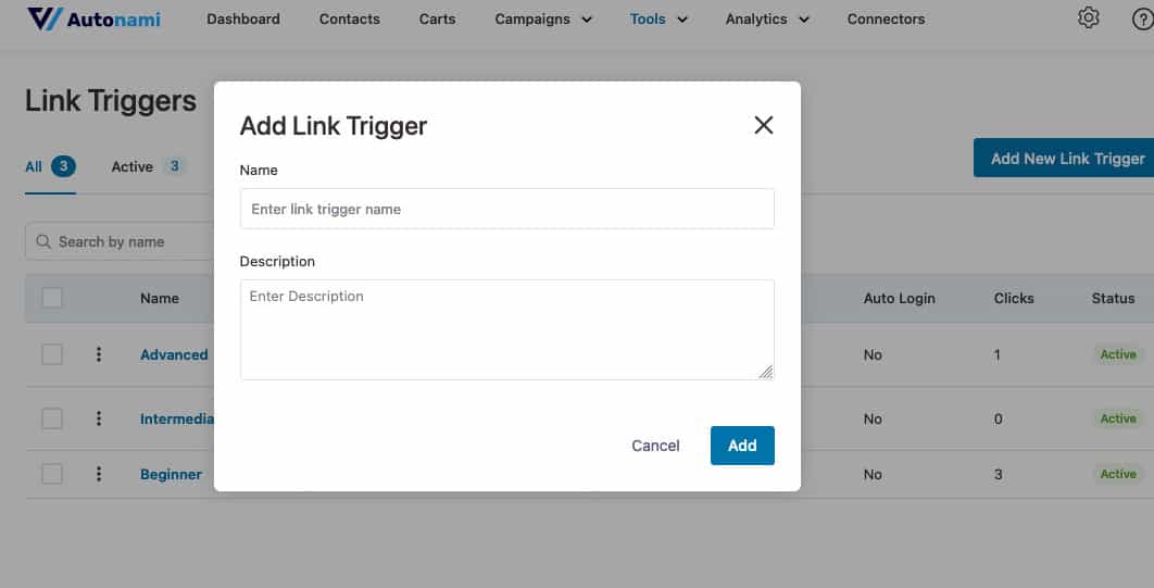 Introducing Link Triggers: Initiate Action on User Clicks