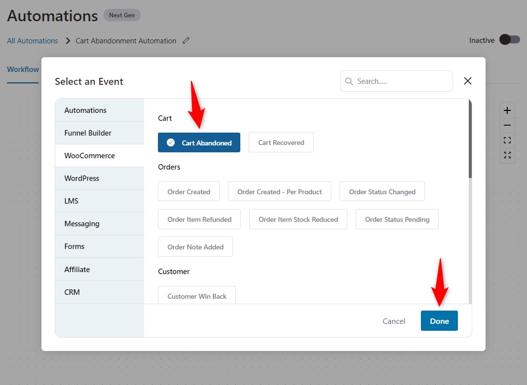 Setting up your First Automation - FunnelKit