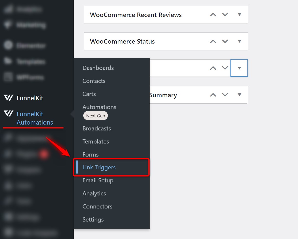Setting Up Link Triggers Funnelkit Automations