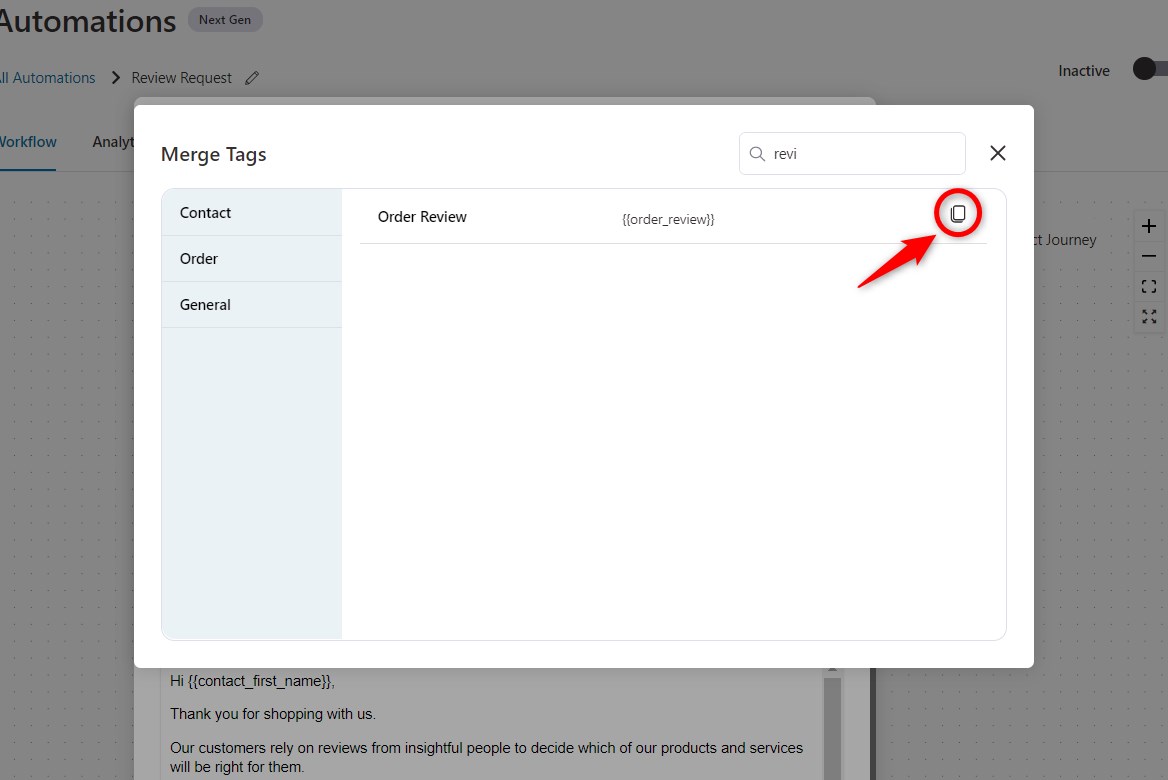 Set up Review Reminder Automation in FunnelKit Automations - FunnelKit