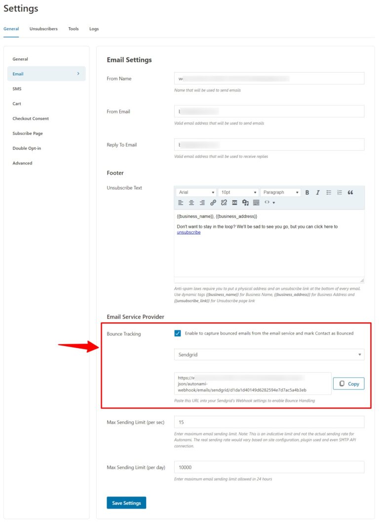 Setting Up Bounce Handling - FunnelKit