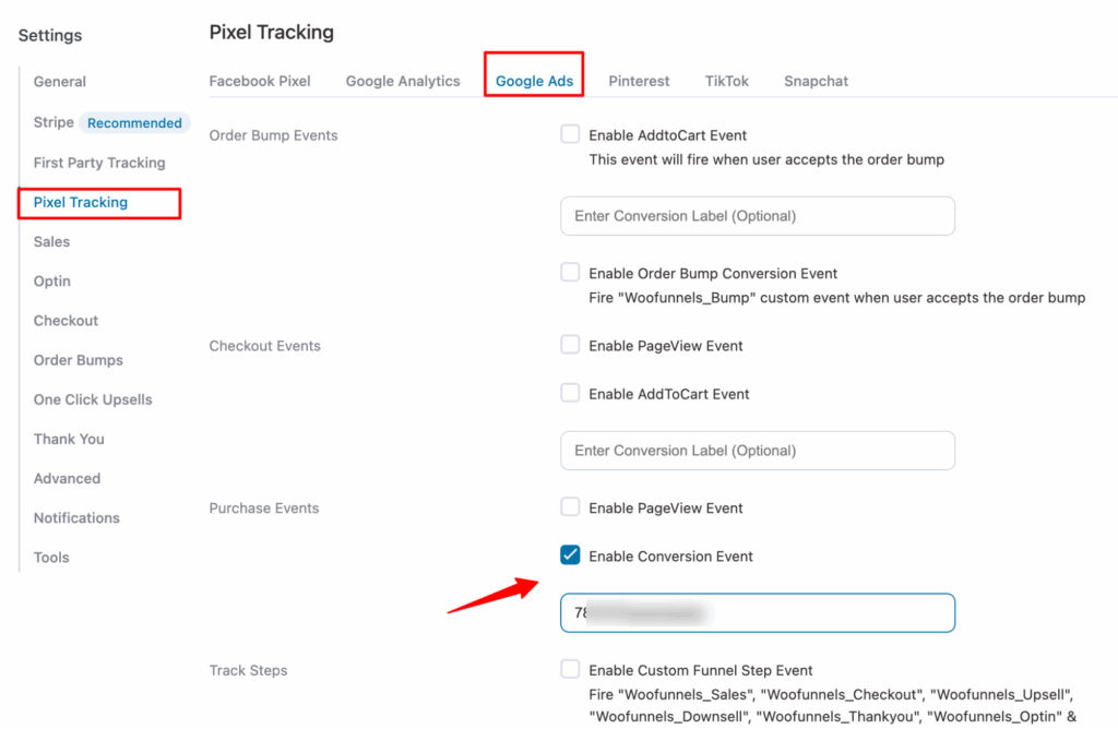 Set Up Google Ads Conversion ID & Label - FunnelKit