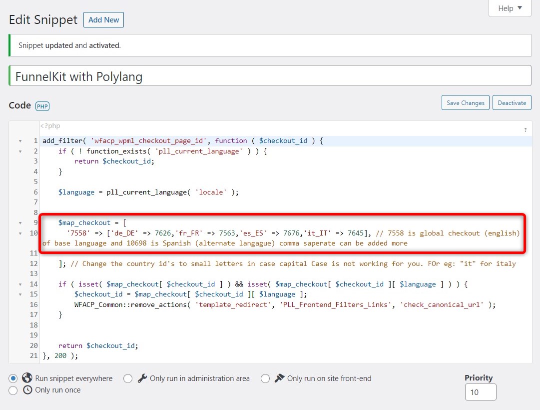 Setup Funnels with Polylang - FunnelKit
