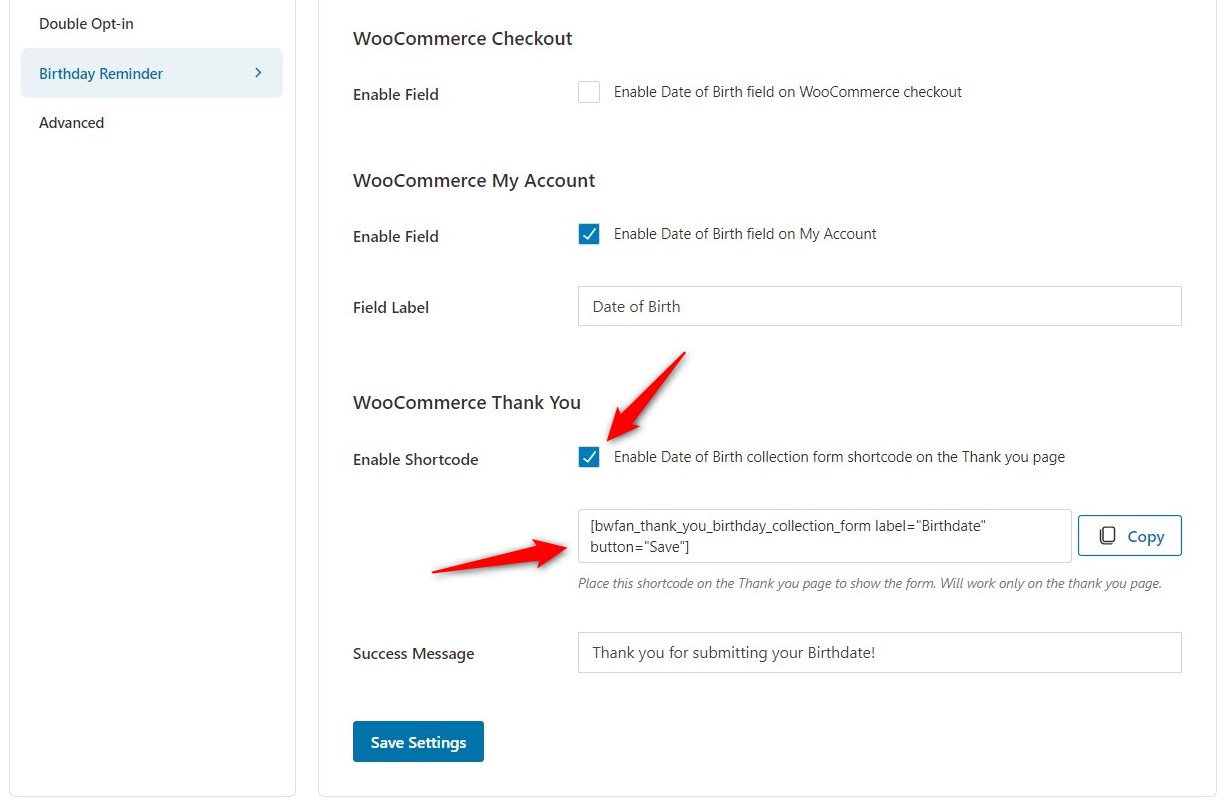 Birthday Reminder - FunnelKit