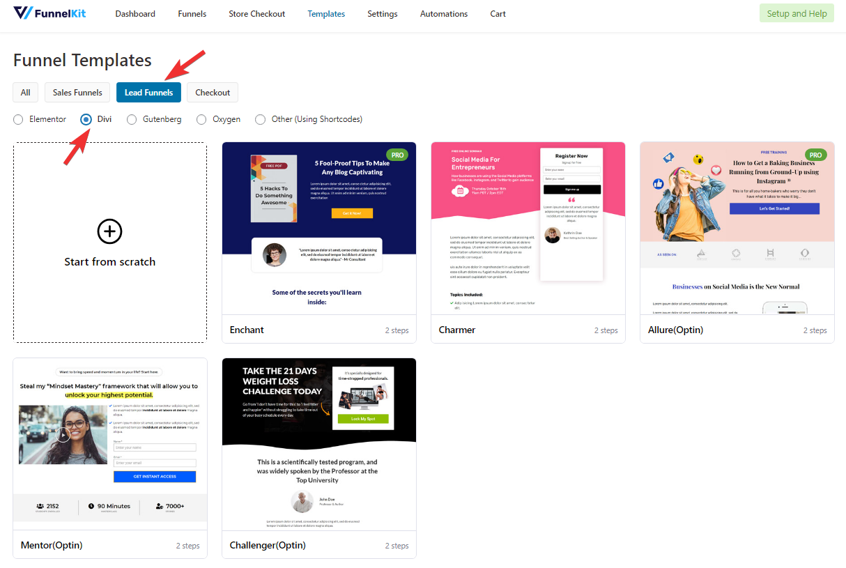 How to Create WordPress Sales Funnels with Divi Templates