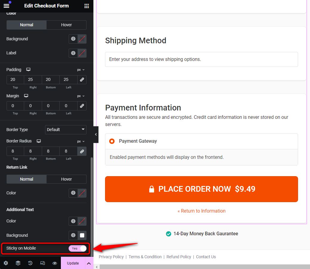How to Make the CTA Button Sticky for Mobile - FunnelKit