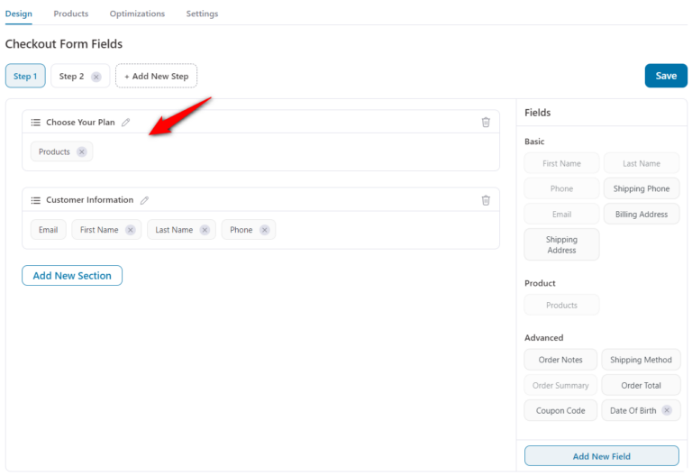 Fields (Checkout Pages) - FunnelKit