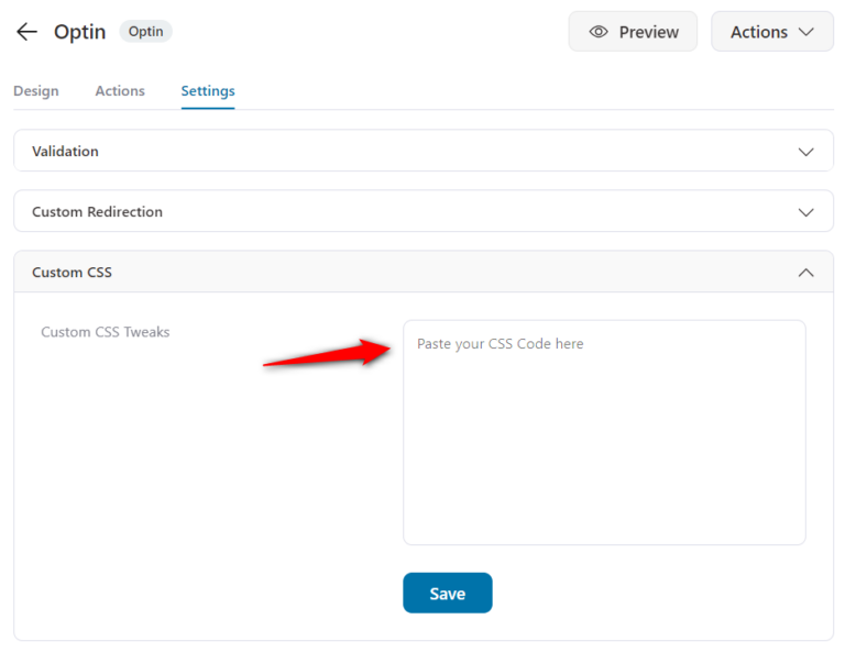 Optin Page Settings - FunnelKit