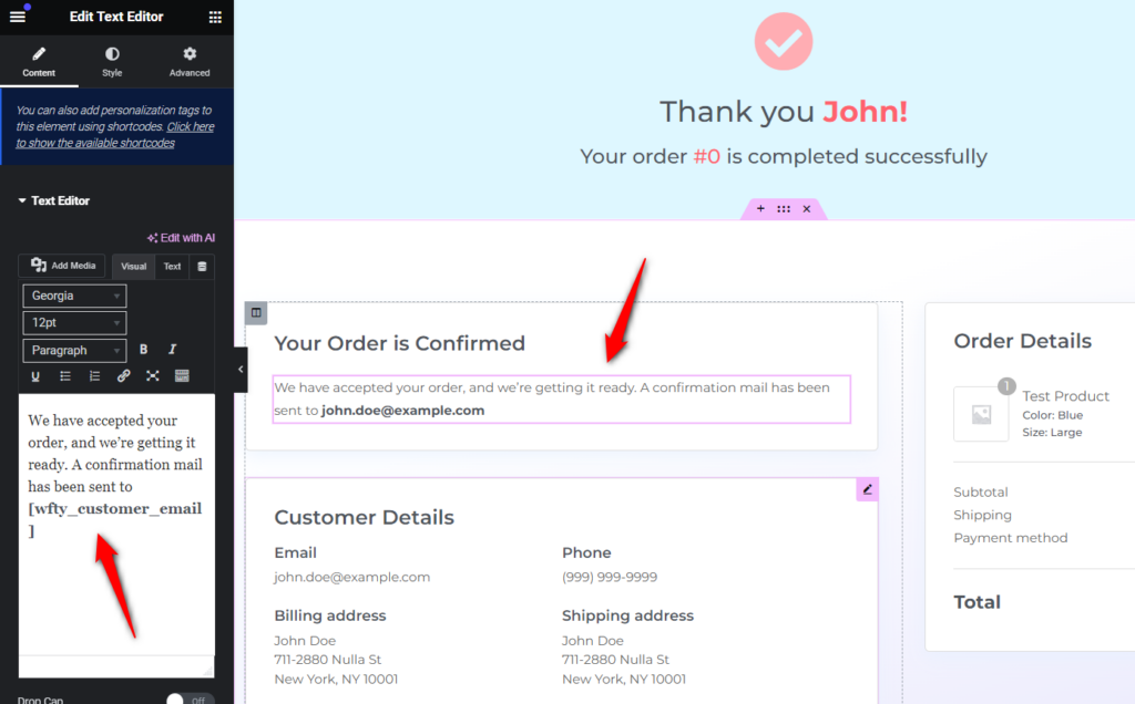 Customize a Thank You Page - FunnelKit