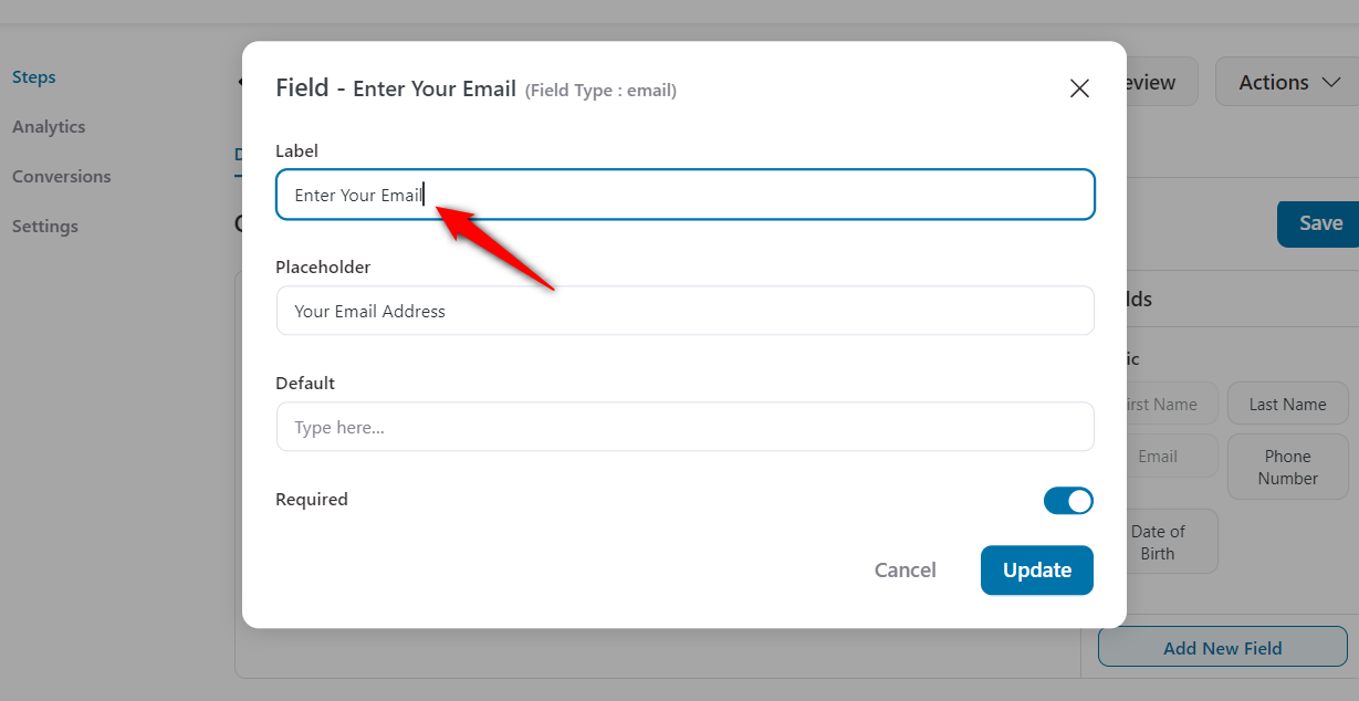 Customizing Form Fields - FunnelKit
