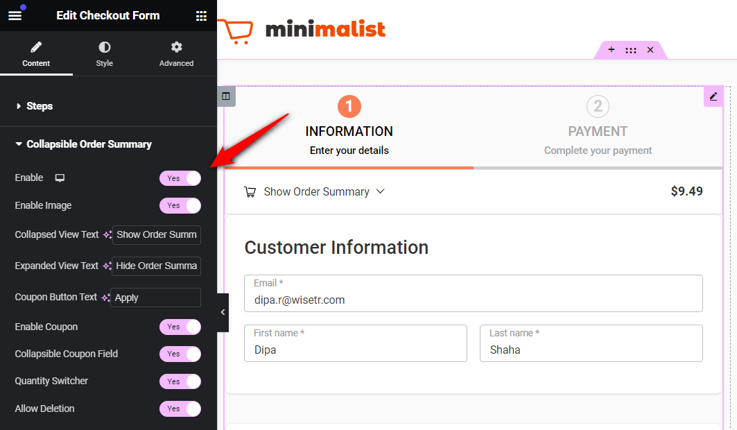How to Make the Order Summary Collapsible for Mobile - FunnelKit