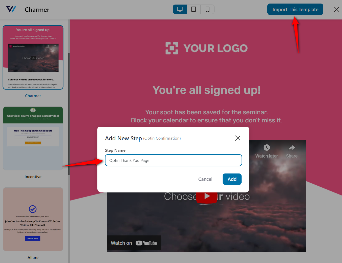 Customizing the Optin Thank You Page - FunnelKit