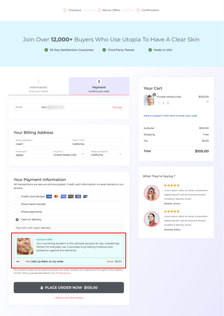 How to Offer WooCommerce Order Bumps to boost AOV