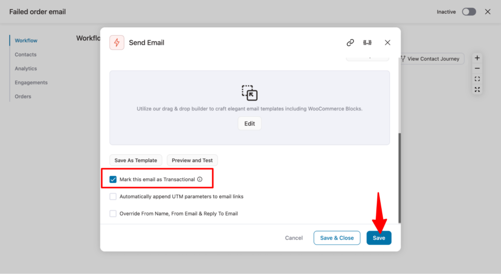 Send Custom Woocommerce Failed Order Emails To Customer
