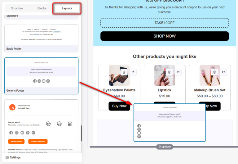 Enhanced Visual Email Builder - FunnelKit