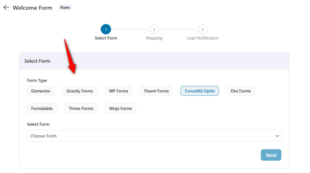 Integrate with Forms - FunnelKit Automations