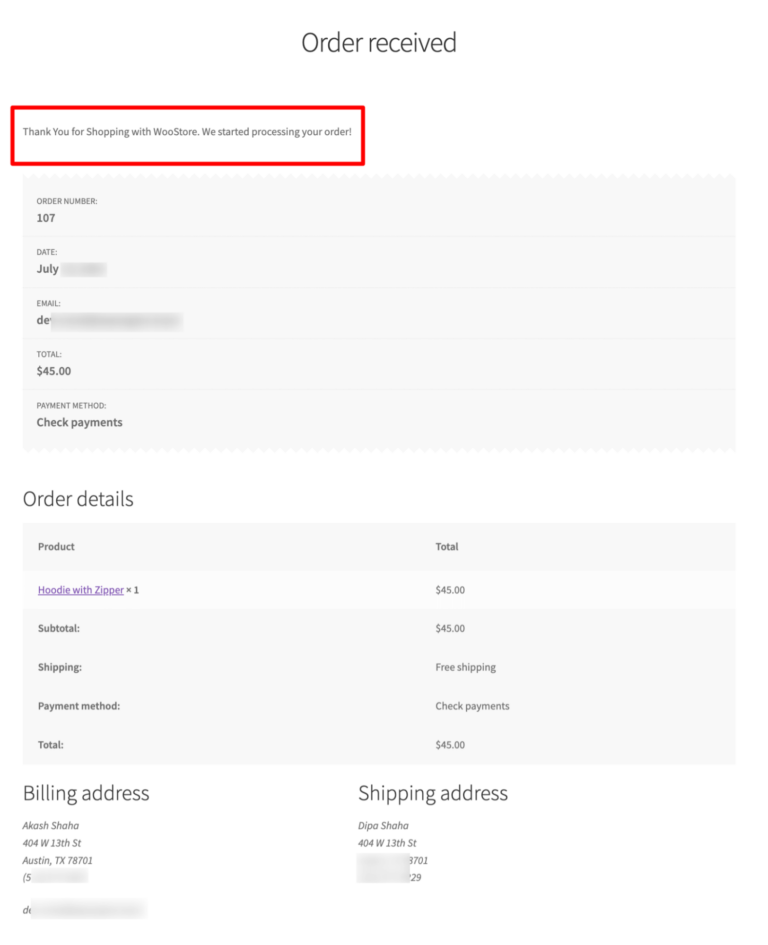 How to Customize WooCommerce Order Confirmation Page