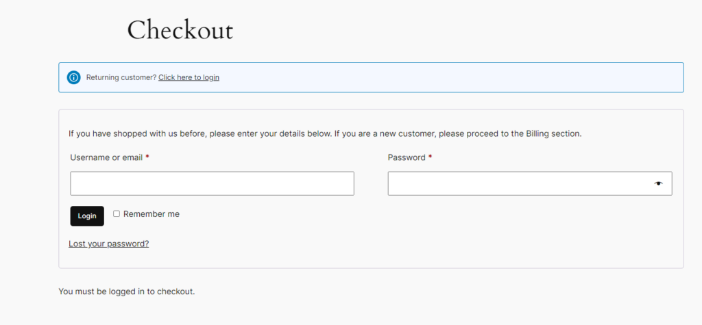 Implement WooCommerce Force Login Before Checkout in 2 Steps